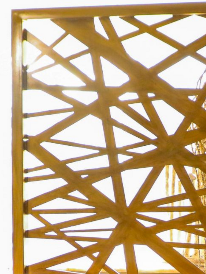 GOLD RUSH SCREEN PARTITION 60 x 74 IN – Paradiso Home